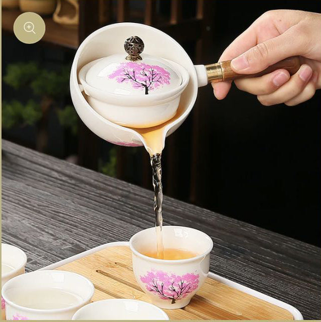 360 degree Porcelain Tea Fusion Qinghua Antique Style – TeaTokk